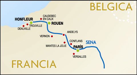 Rio Sena - Itinerarios :: Cruceros fluviales ababorcruceros.com